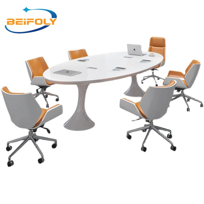 Large Modern Conference Table Office Furniture Meeting Room Desk For ...