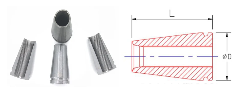 Post Tensioning Wedges - Steel Anchor Cone Jaws 20crmnti