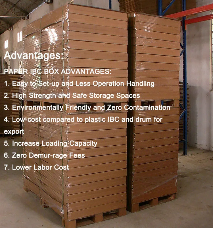 1000L Paper IBC Tank for Liquid Shipping - Durable & Versatile