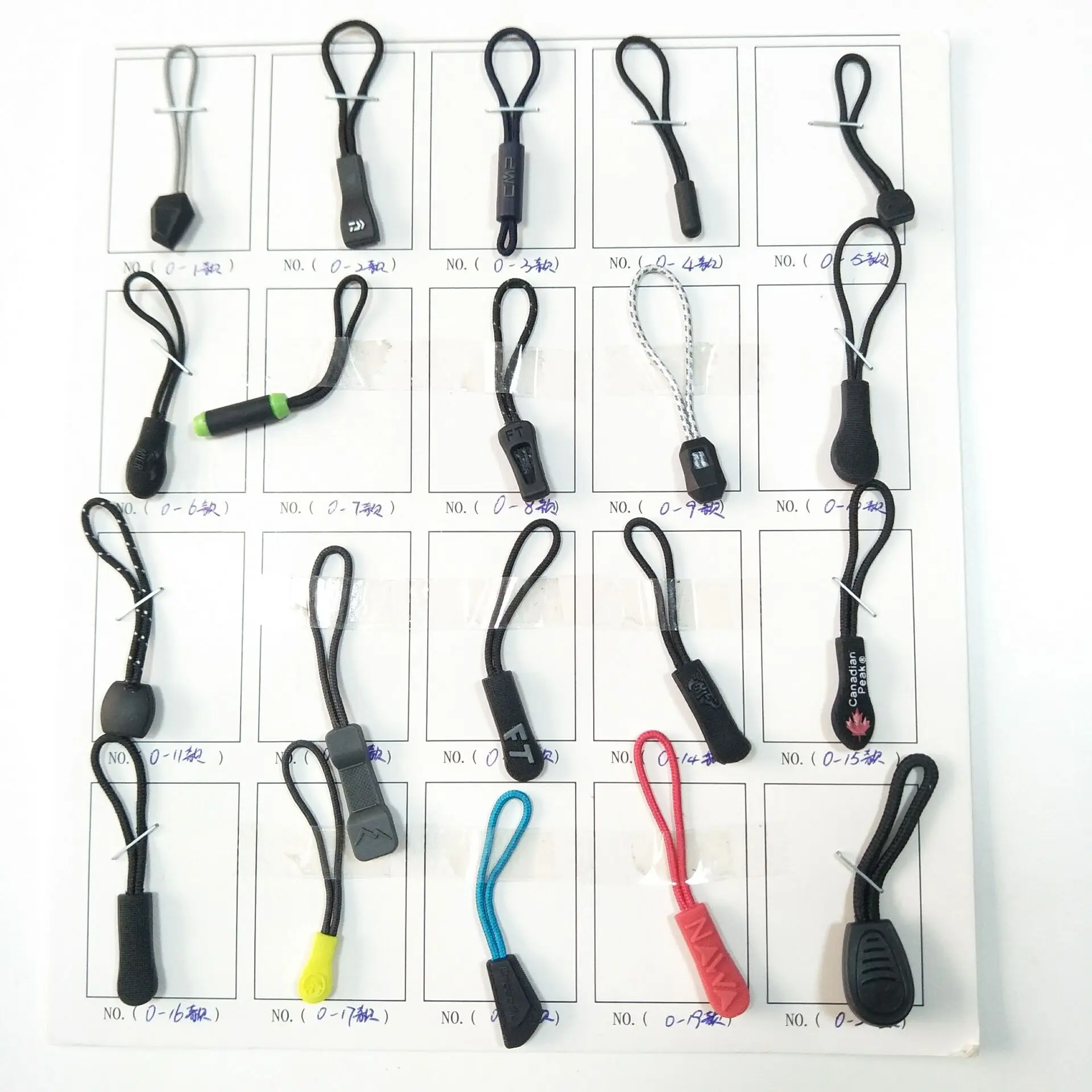 Export Custom Branded Zipper Head U Type Rubber Plastic Logo Zipper ...