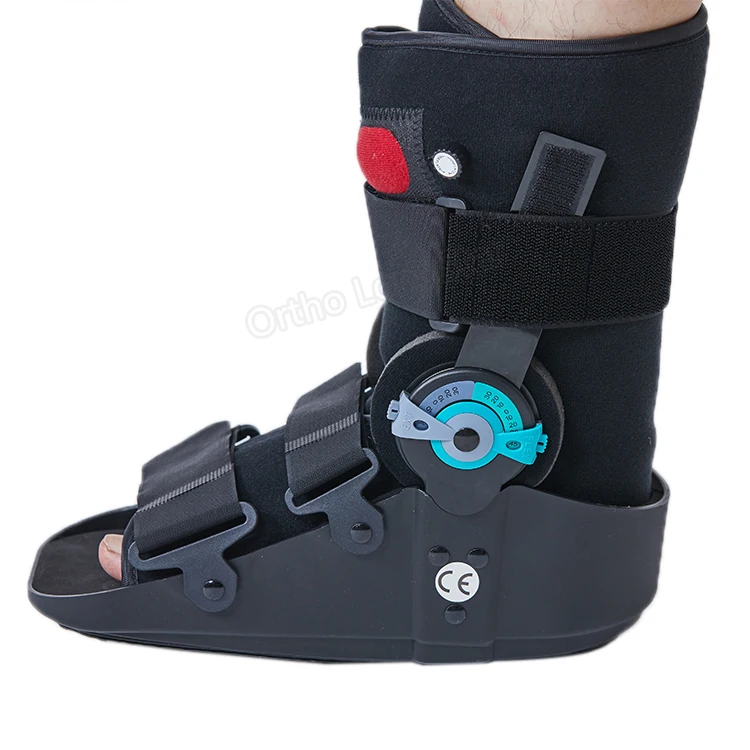 Adjustable ROM Hinged Air Cast Cam Walker Boot for Rehab