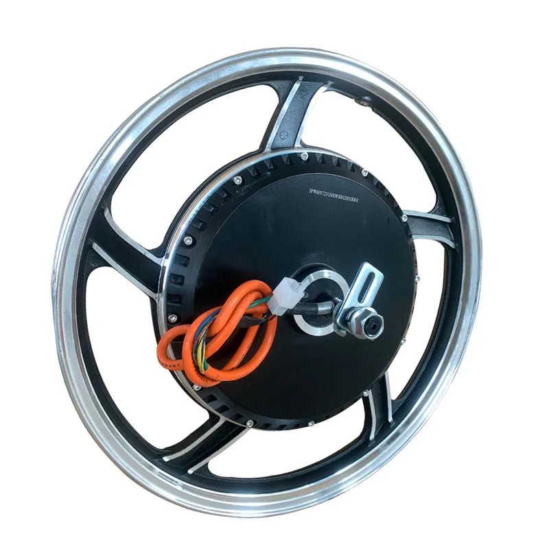 17-inch 60v72v 2000w Wheel Hub Motor For Gas-electric Hybrid Motorcycle ...