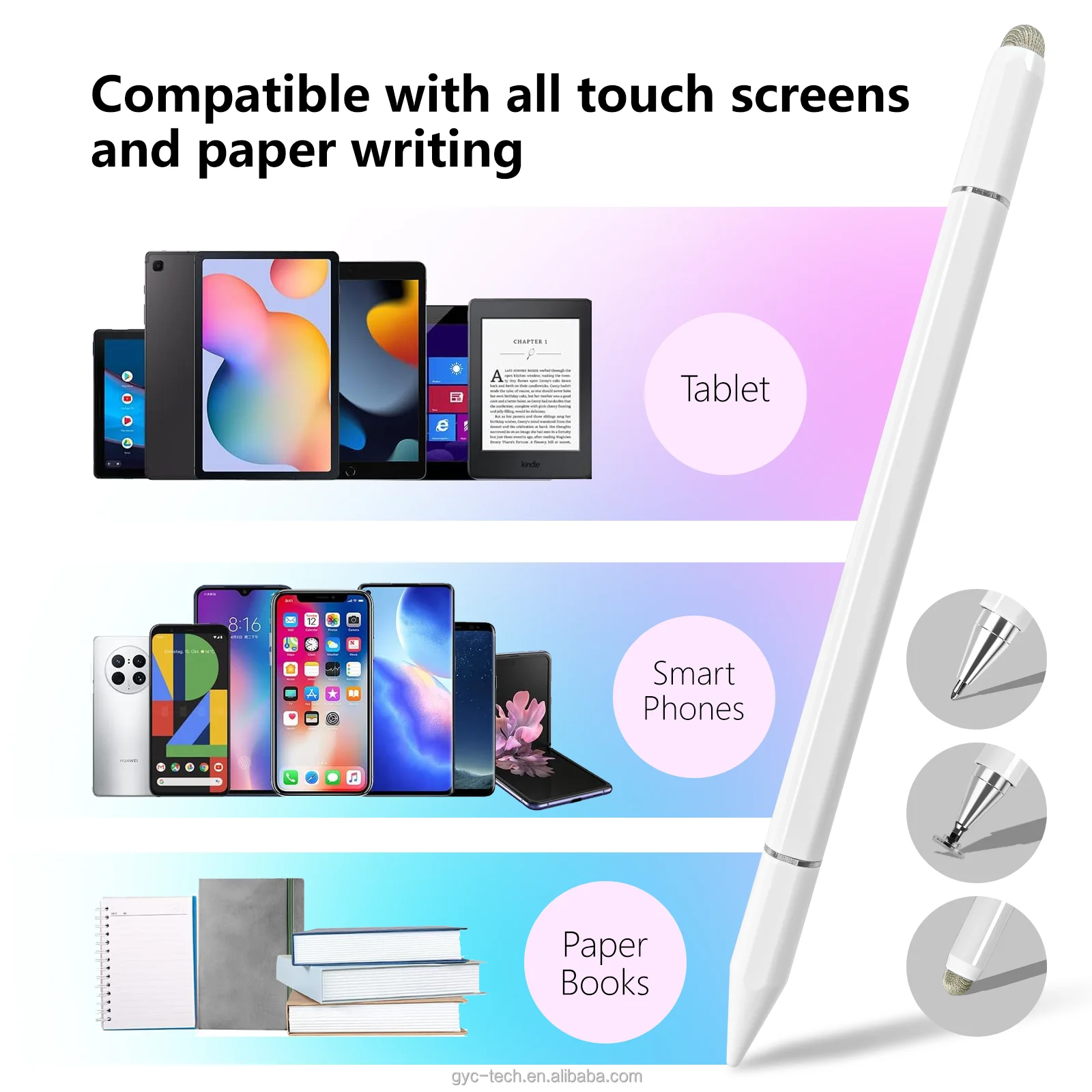 High Quality 3 in 1 Design Smart Passive Stylus Pencil With Magnetic ...