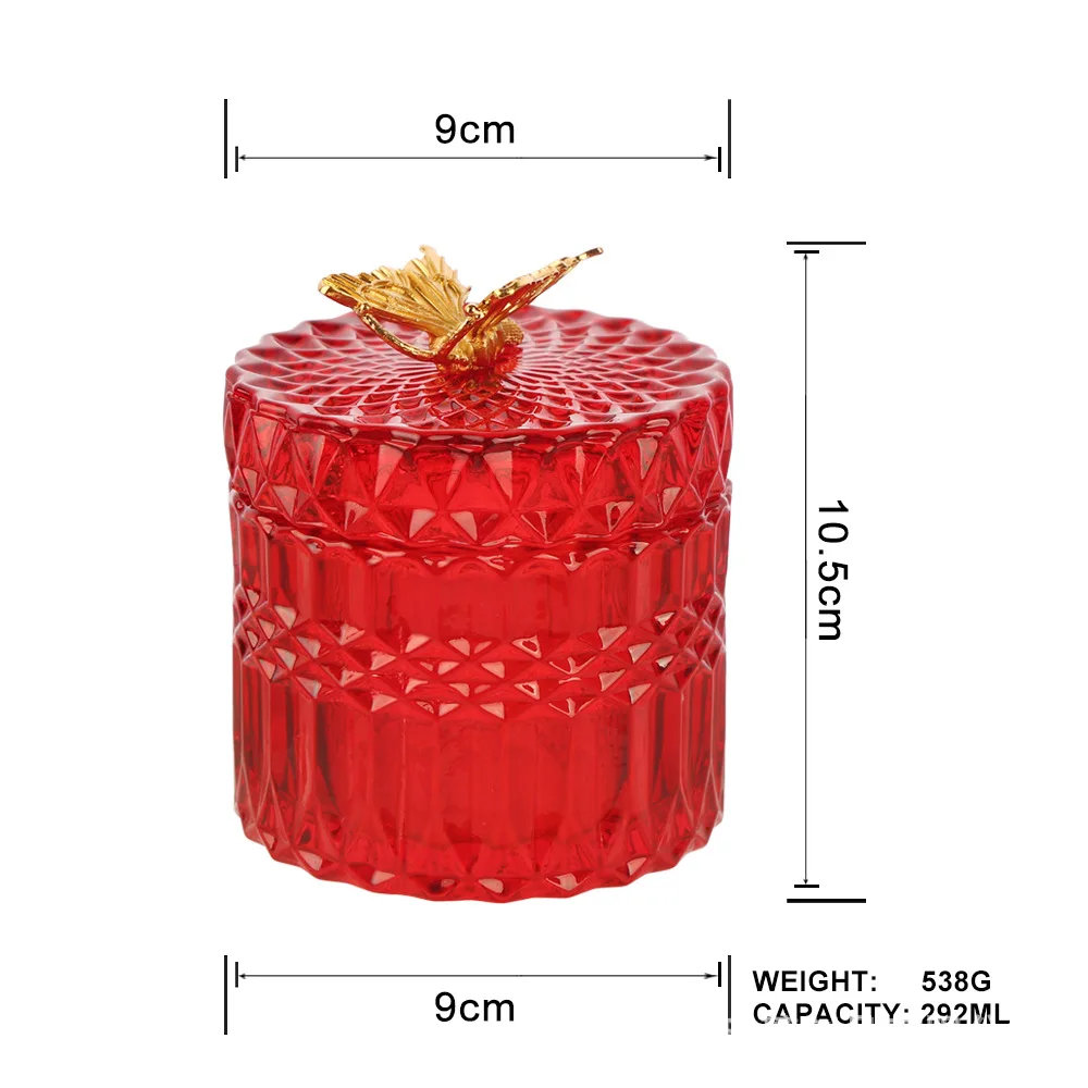 Luxury Glass Pot - Perfect for Home Decor & Jewellery Storage