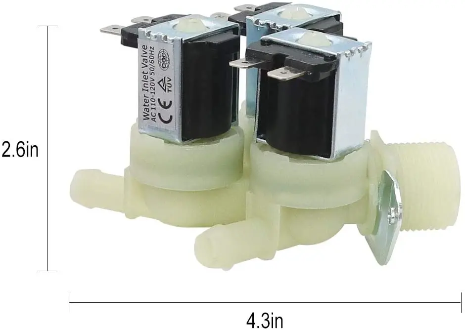 5221ER1003A and 5220FR2075L Washer Water Inlet Valve Washer Solenoid ...