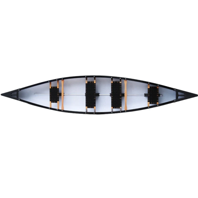 Roto-molded Canoe with Four Plastic Seats - Durable & Versatile