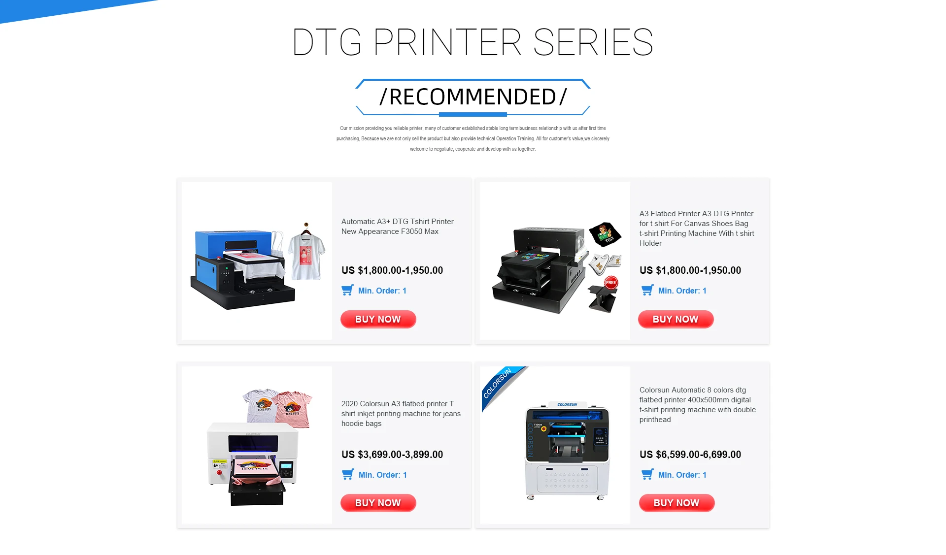 Shenzhen Colorsun Digital Technology Co., Ltd. - UV Printer, DTG Printer