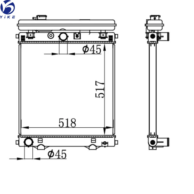 Whole Selling Diesel Generator Radiator Spare Parts Oem 2485b280 For ...