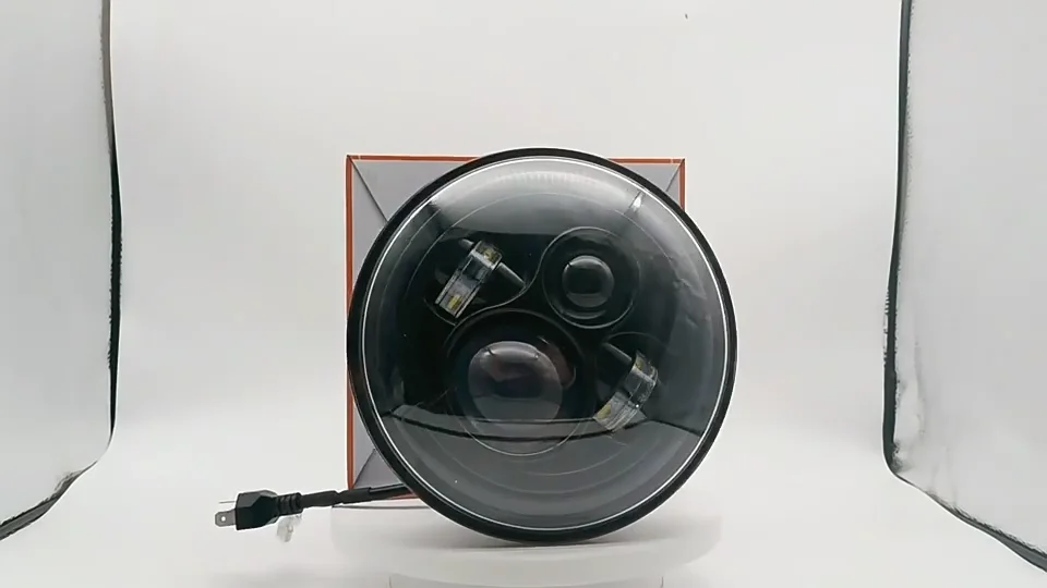 New 7 Inch Round Led Headlight Ip68 Dot Sae Drl 7 Inch 60w Round ...