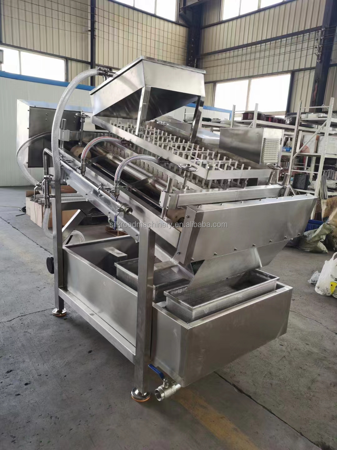 Fresh Frozen Shrimp Deheading Grading Peeling Machine Shrimp Head ...