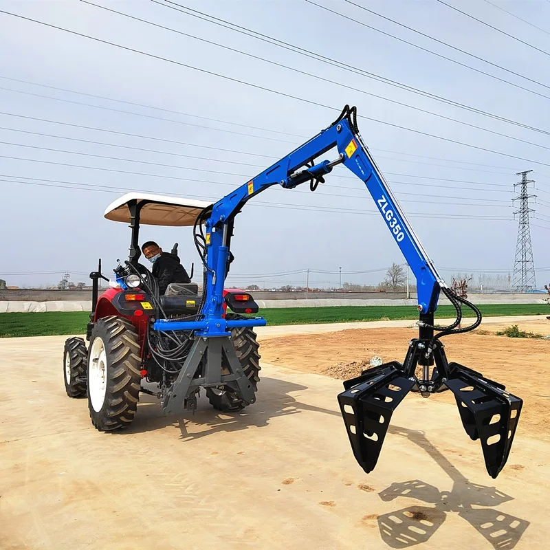 3.5m Arm Reach Crane Tractor Mounted FFB Grabber - Durable & Efficient