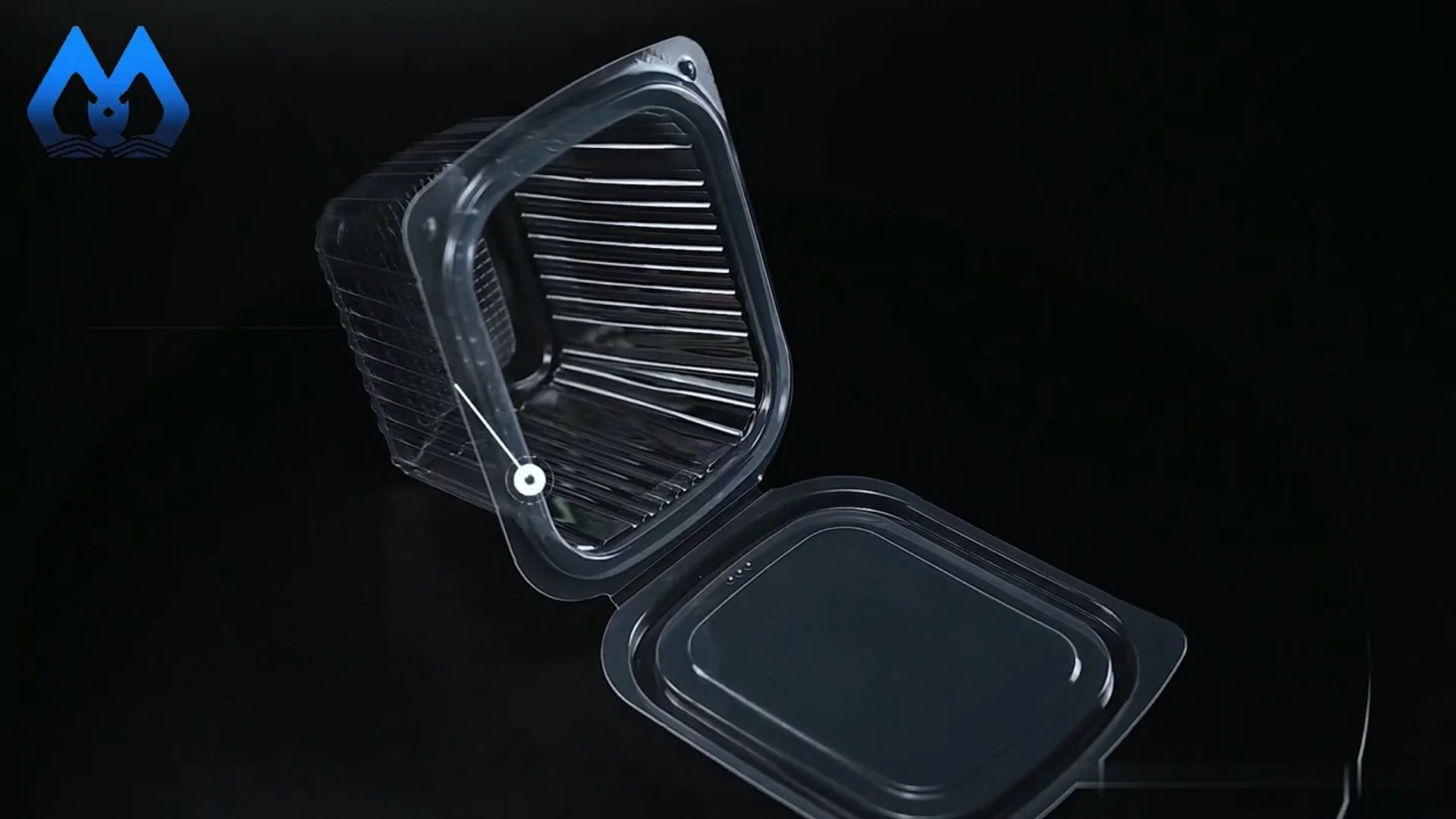 Disposable Square Clamshell Pp Fruit Salad Food Packing Container Clear ...