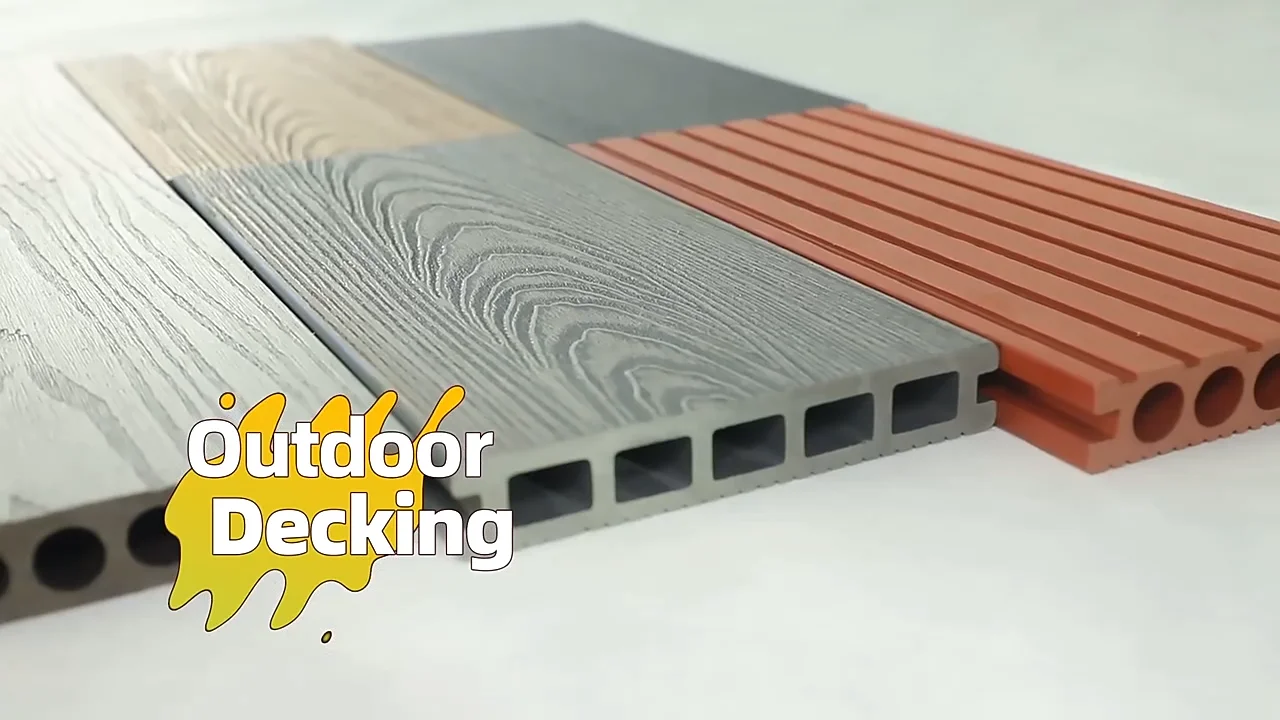 Waterproof Outdoor Wpc Deck Tile Board Flooring Wood Plastic Wpc Decking 3d Wood Grain Composite ...