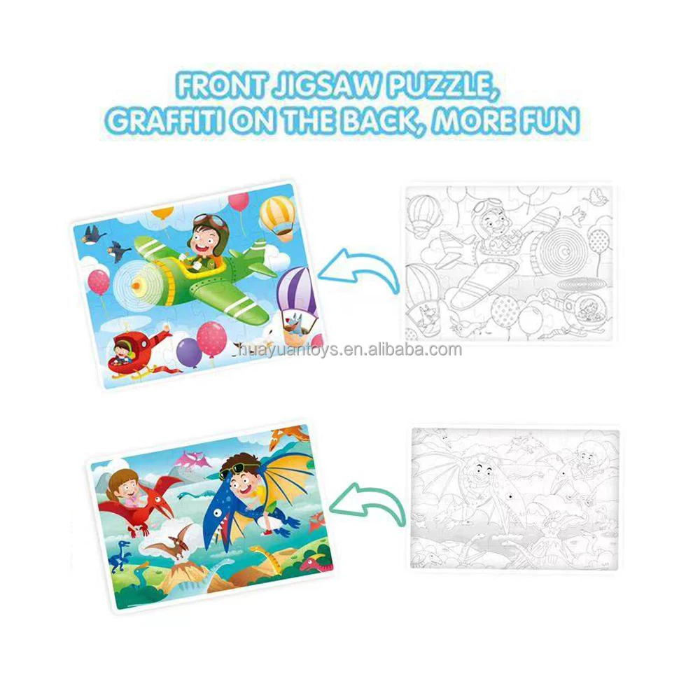 Creative Puzzle Graffiti 2 In 1 Front Jigsaw Puzzle And Diy Color ...