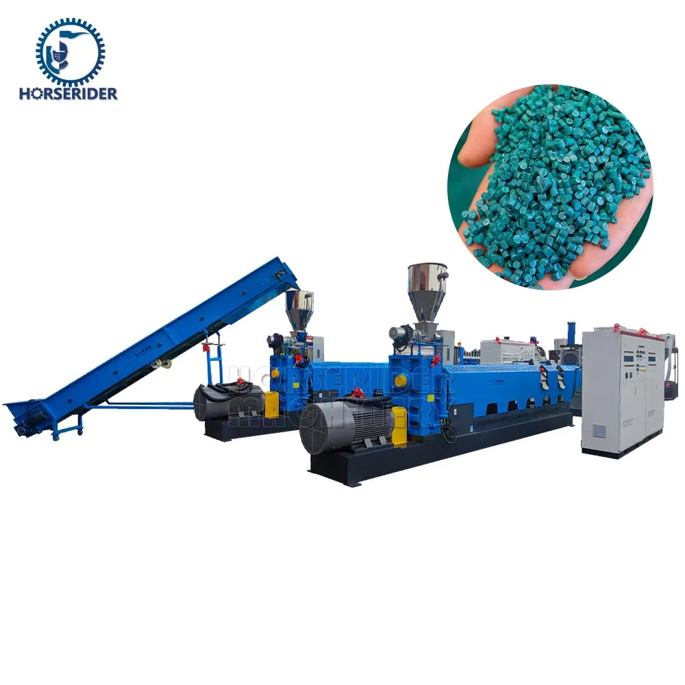 Horserider Plastic Recycling Pelleting Machine Recycle Granules Making ...