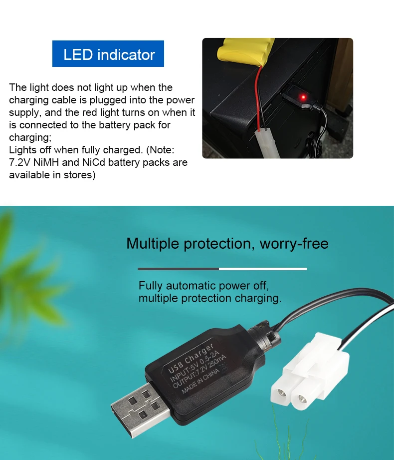 7.2v Usb Charger Ket 2p Plug Aa Aaa Nicd Nimh Battery For Electrical ...