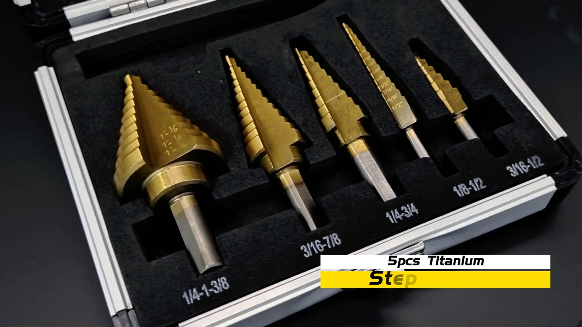 Borui 6pcs Hss Drill Bit Set Punte Per Trapano With 50 Total Step Sizes ...
