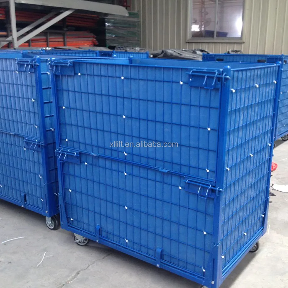 Metal Mesh Box Pallet For Store And Storage Metal Mesh Cage - Buy Mesh ...