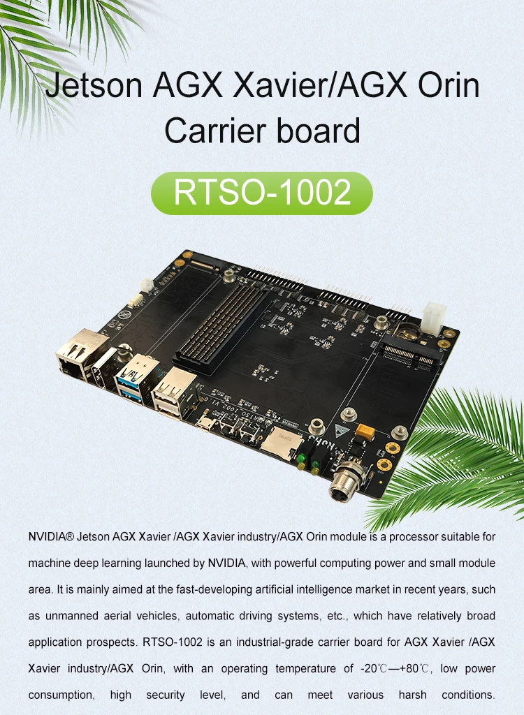 Realtimes Nvidia Jetson Agx Orin Carrier Board Rtso-1002 Used Nvidia Jetson Agx Orin 64gb 32gb ...
