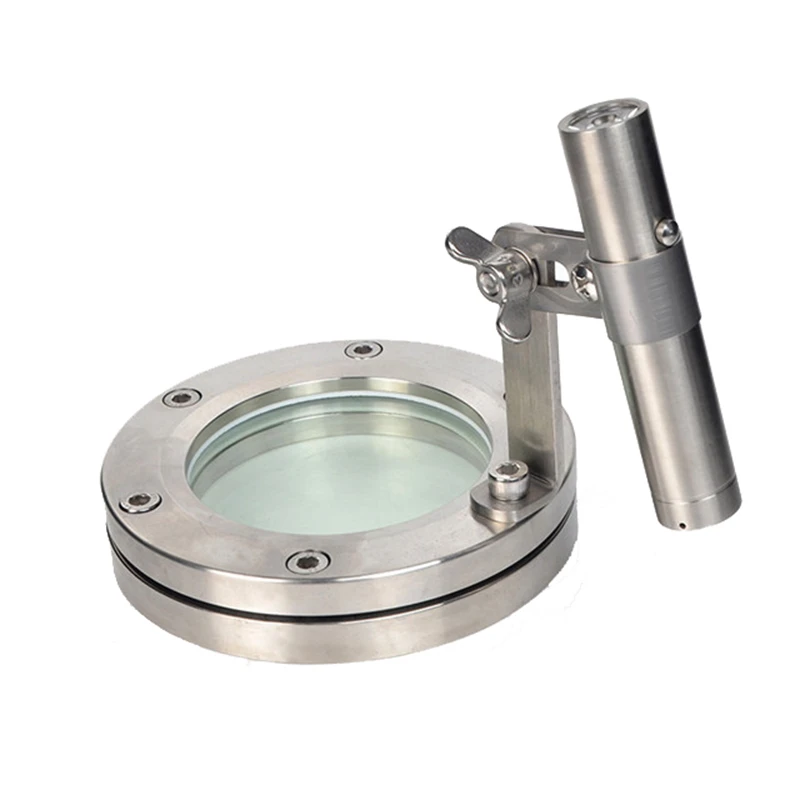 Sanitary Ss304 Welding Sight Glass with LED LIGHT Sight Glass Indicator ...