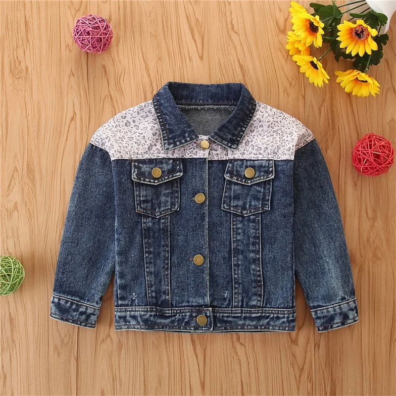 Consignment Service Baby Girl Denim Jacket Plaid Outdoor Leopard ...