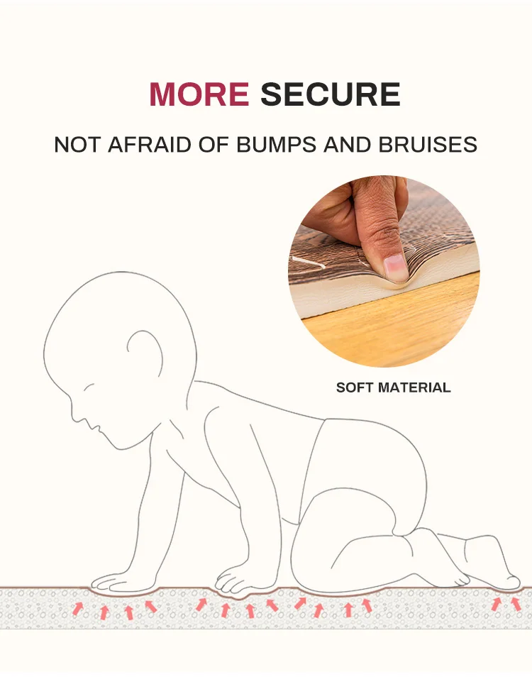 With More Patterns Puzzle Eva Foam Mat 60*60cm Interlocking Wooden ...