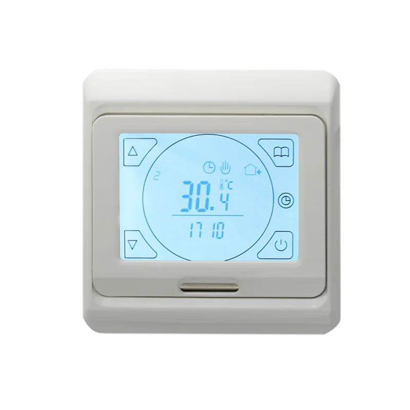 16a Touch Screen Weekly Programmable Thermostat Electric Floor Heating ...