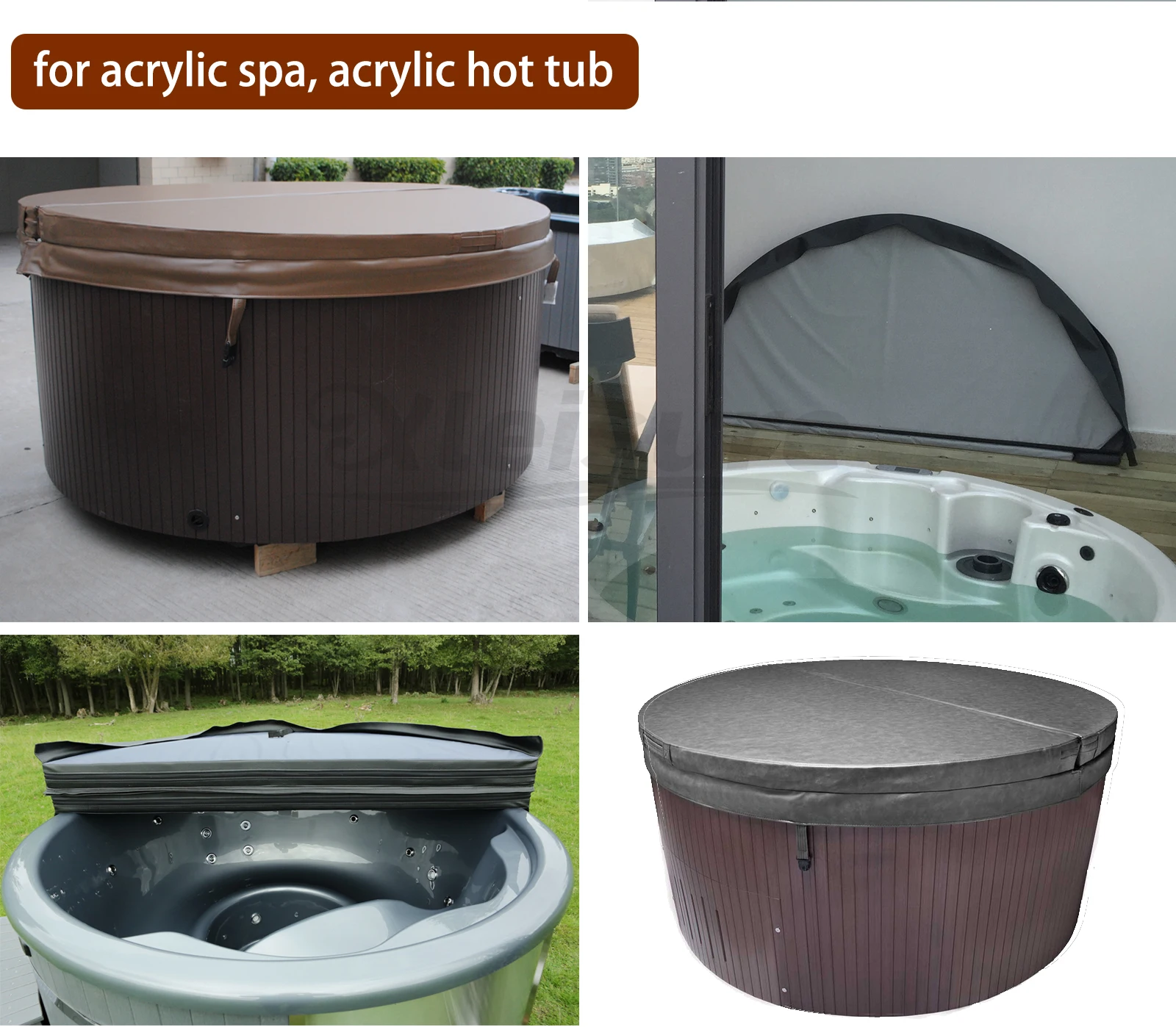 Custom Swim Spa Pool Hot Tub Cover for Balboa Spa Modern Outdoor ...