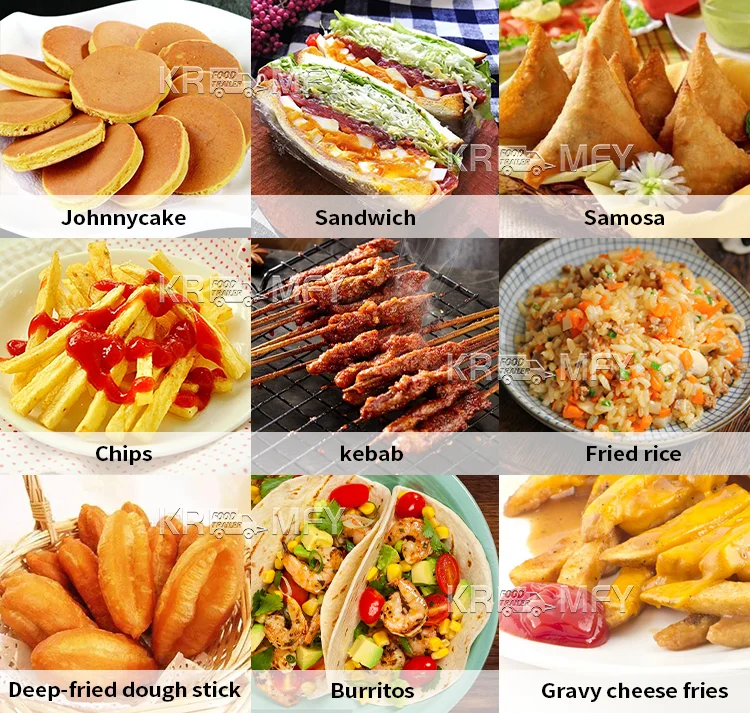 2025 Truck Fried Chicken Lunch Trailers Fully Equipped Kitchen Outdoor ...