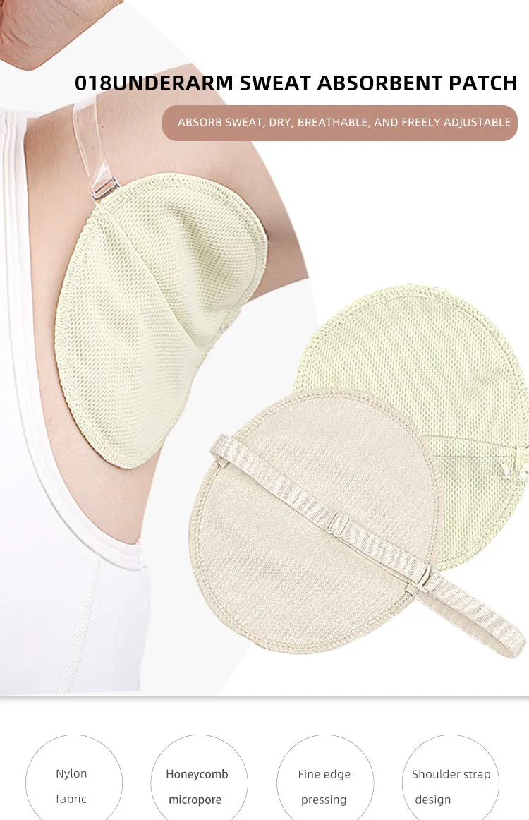 Underarm Sweat Patch Reusable Honeycomb Sweat Absorbing Pad Washable ...