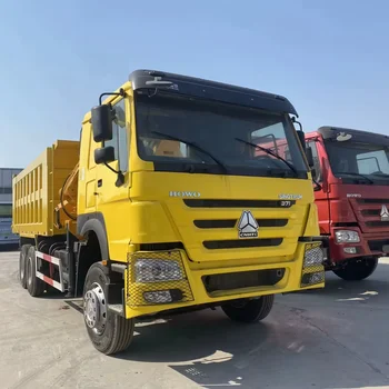 Sinotruk Howo Yellow Crane Made In China Used Dump Truck Howo Dump ...