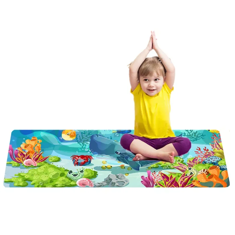 Custom Printed Natural Rubber Children Eco Friendly Yoga Mat Organic ...