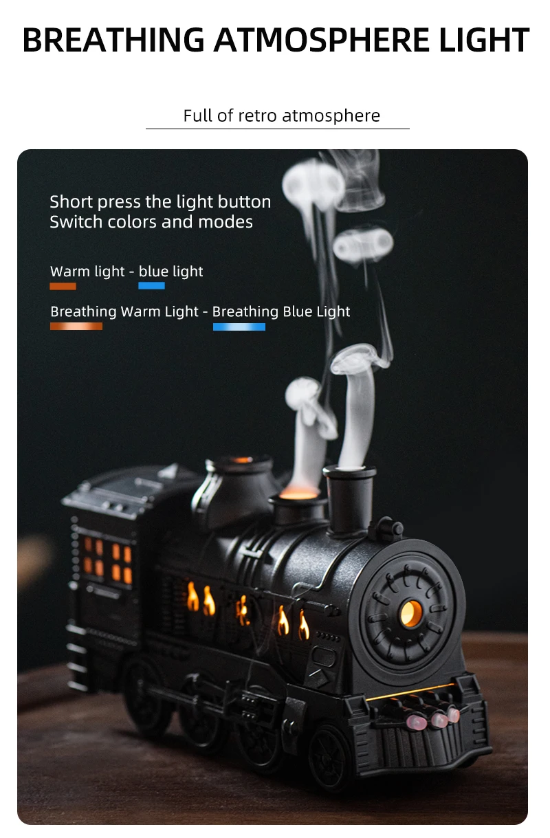 Train Aroma Diffuser - DIY Essential Oil Humidifier for Kids