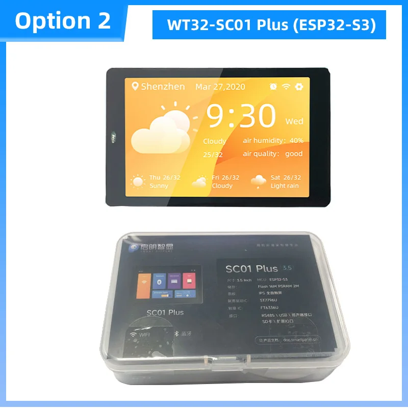 WT32-SC01 Plus - 3.5 Inch Smart Display for ESP32 Development