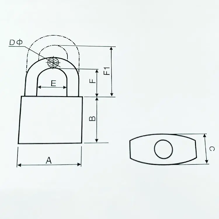 New High Quality Padlocks Sample Available Padlock Brass Painted Cross ...