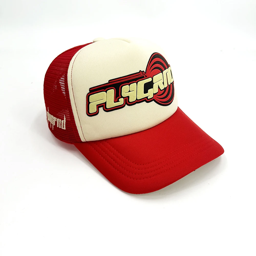 Custom 3D Puff Printing Trucker Hat - Embroidered Foam Cap