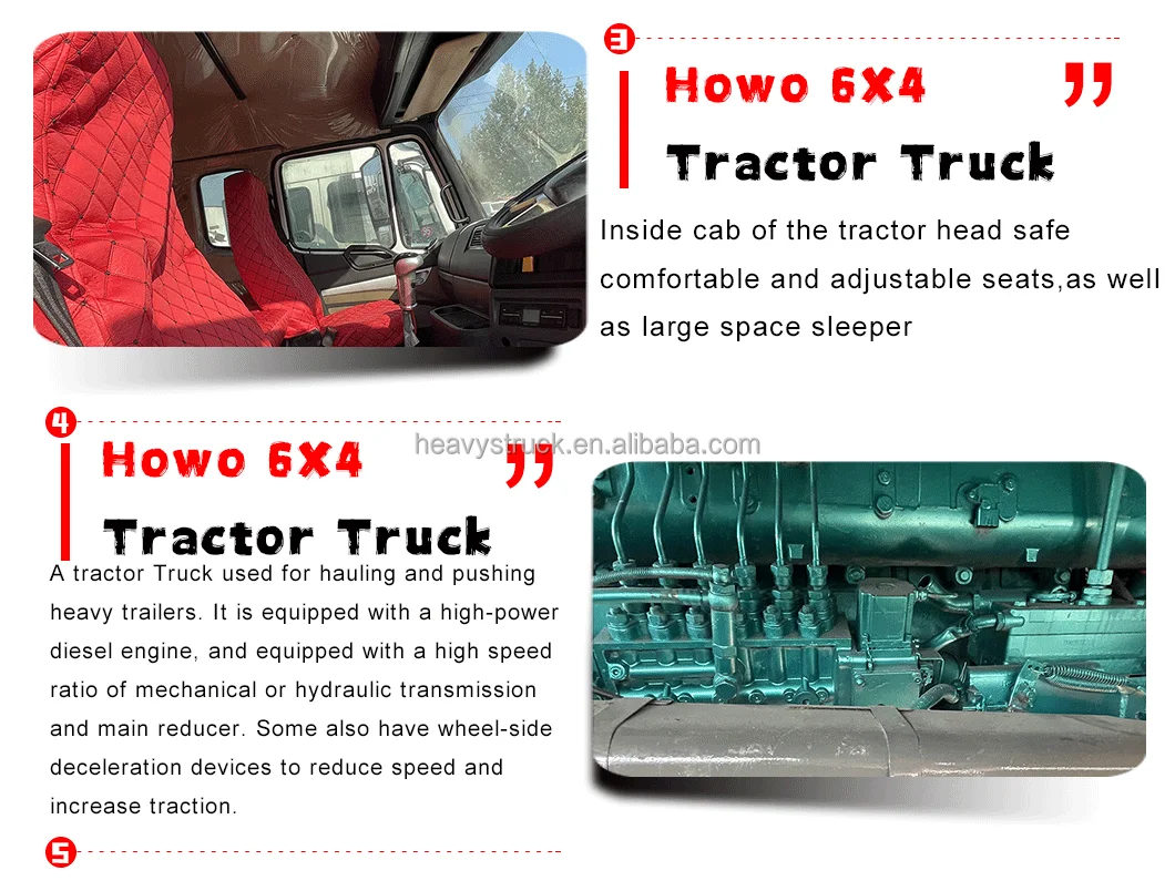 Sinotruk Howo Hohan N7 6x4 10 Wheels Used Truck Head 6x4 Tractor Truck ...