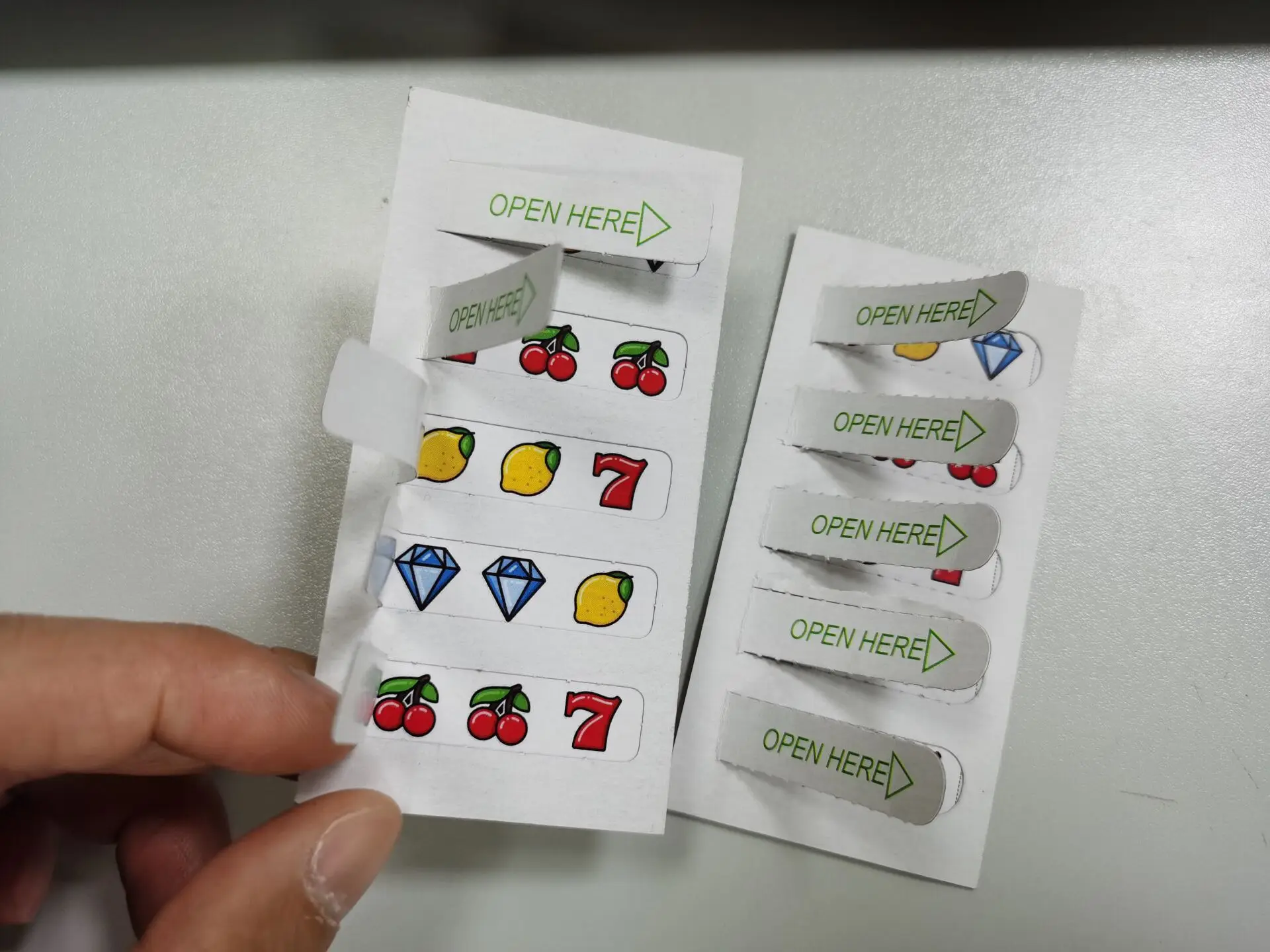 Custom Pull Tab Break Open Window Lottery Tickets - GZMAX