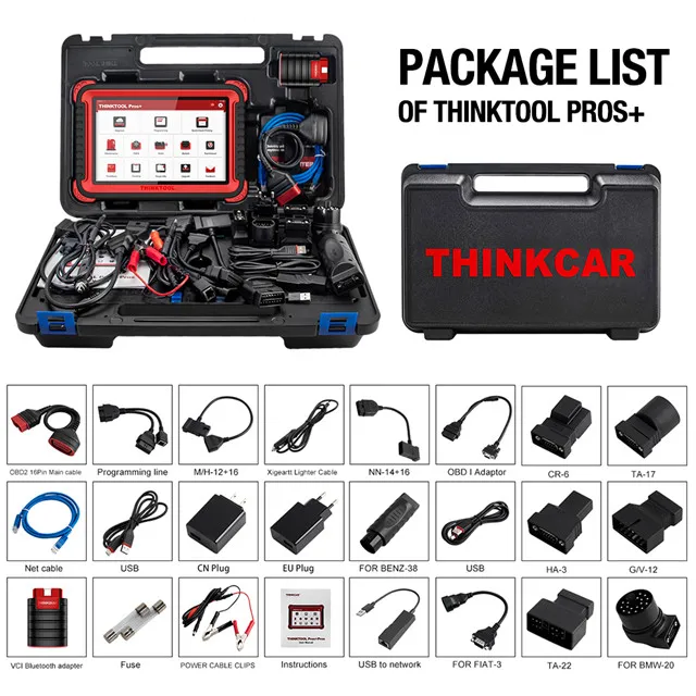 Thinkcar Thinktool Pro Obd2 10英寸在线编程诊断工具adas功能2年免费更新28特殊重置2022 - Buy ...