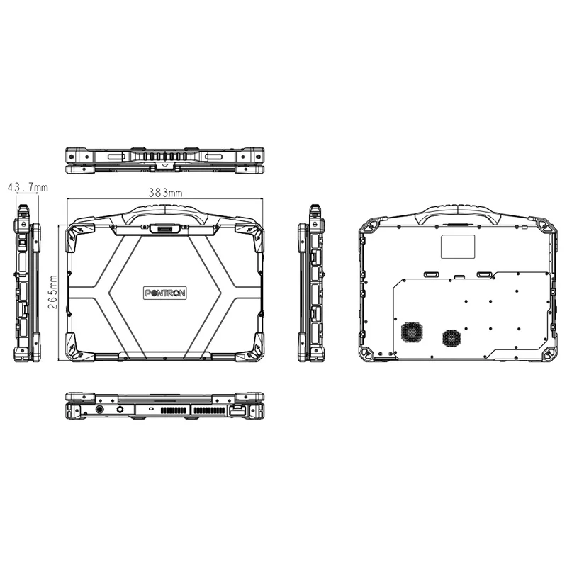 15.6 Inch IP65 Waterproof Industrial Computer with Magnesium Alloy ...