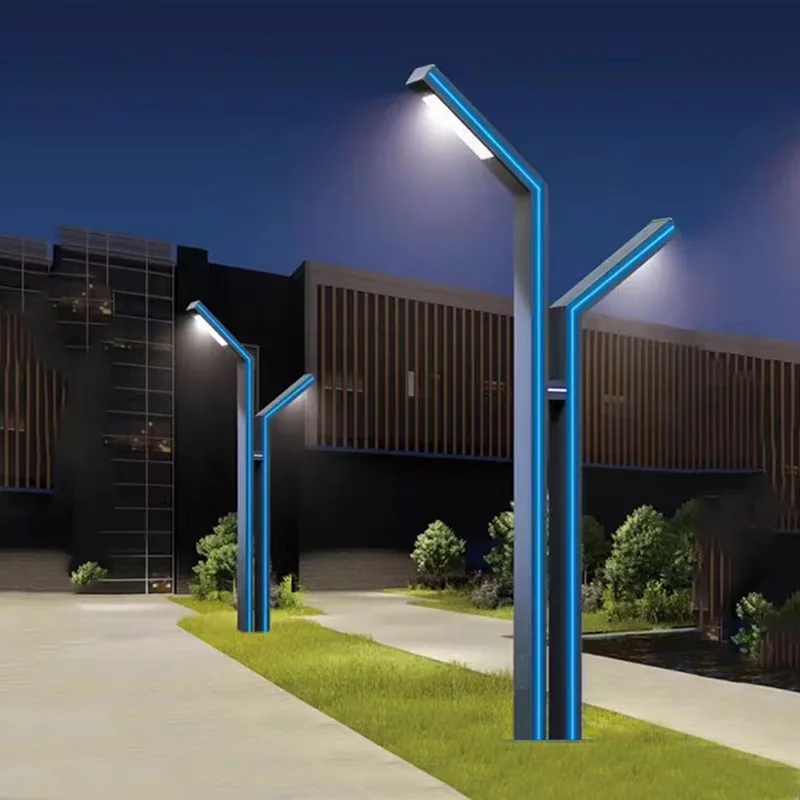 led light pole landscape light pole residential modern led pole light ...