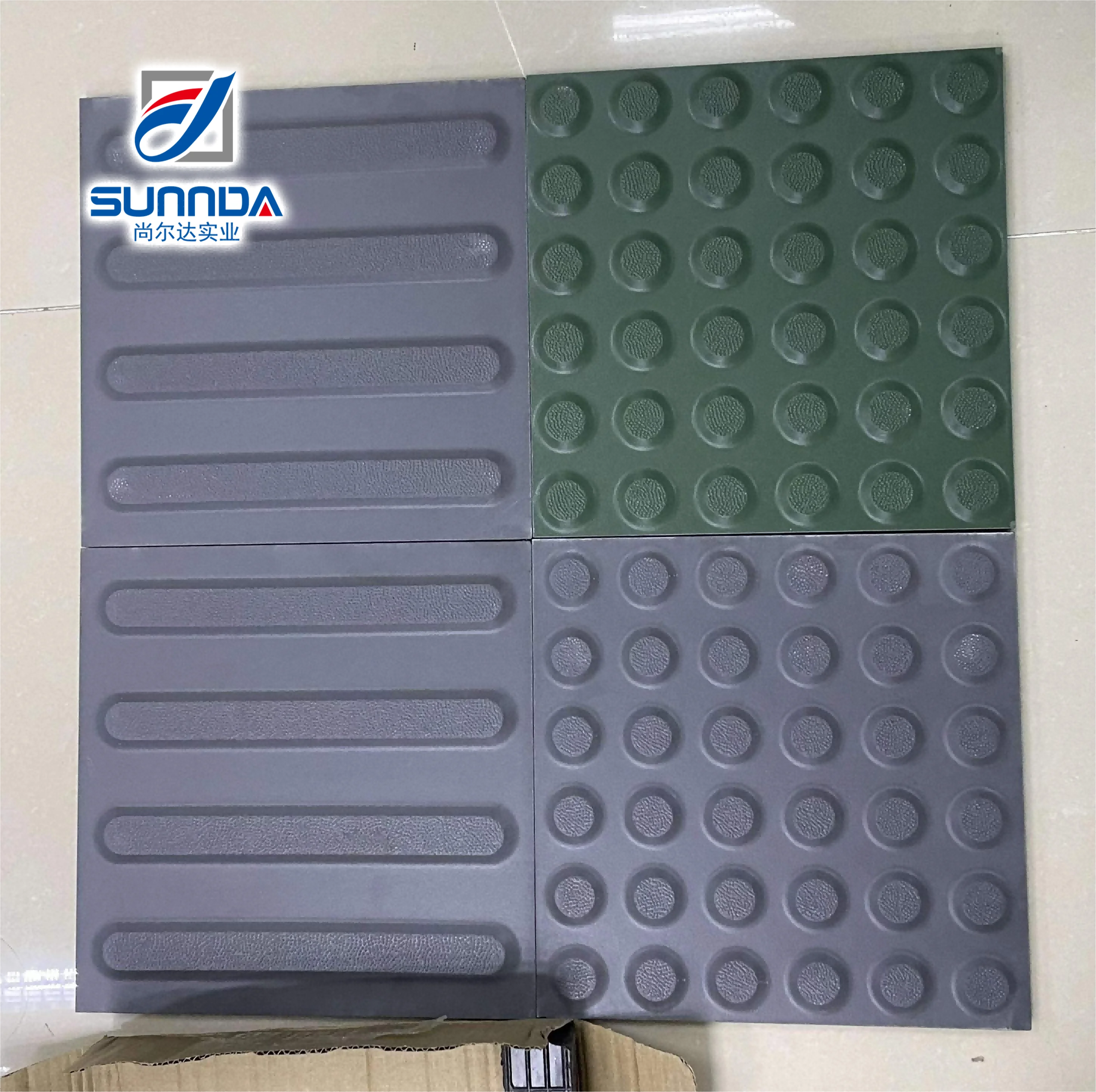 Full Body Outdoor Paving Floor Tiles Blind Guding Public Places Dotted ...