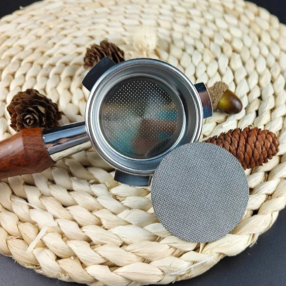 51mm 53mm 57.5mm 58.5mm Stainless Steel Sintered Mesh Disc Coffee ...