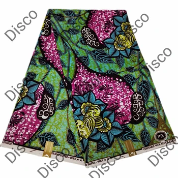 100% Cotton Pagne Batik Ankara African Golden Wax Nigerian Jacquard ...