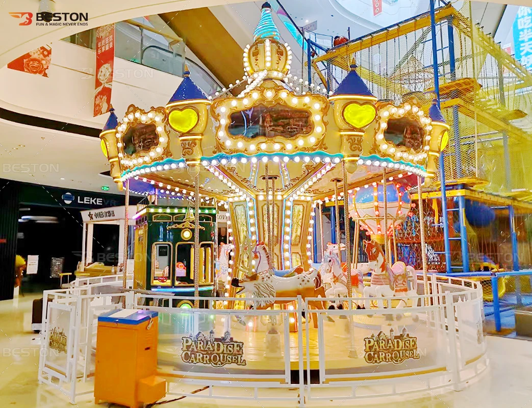 16 Seats Retro Carousel Rides - Fun for Kids & Easy Operation