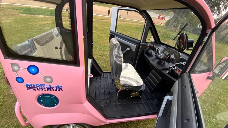2024 Fully Enclosed Tricycle Electric Tricycles 3 Wheel 2 Doors ...
