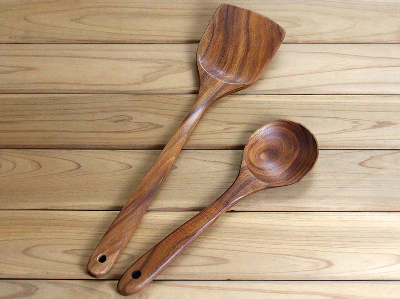 Wholesale Acacia Wood Cooking Tool Sets Wooden Spoon Spatula 3 Pieces ...