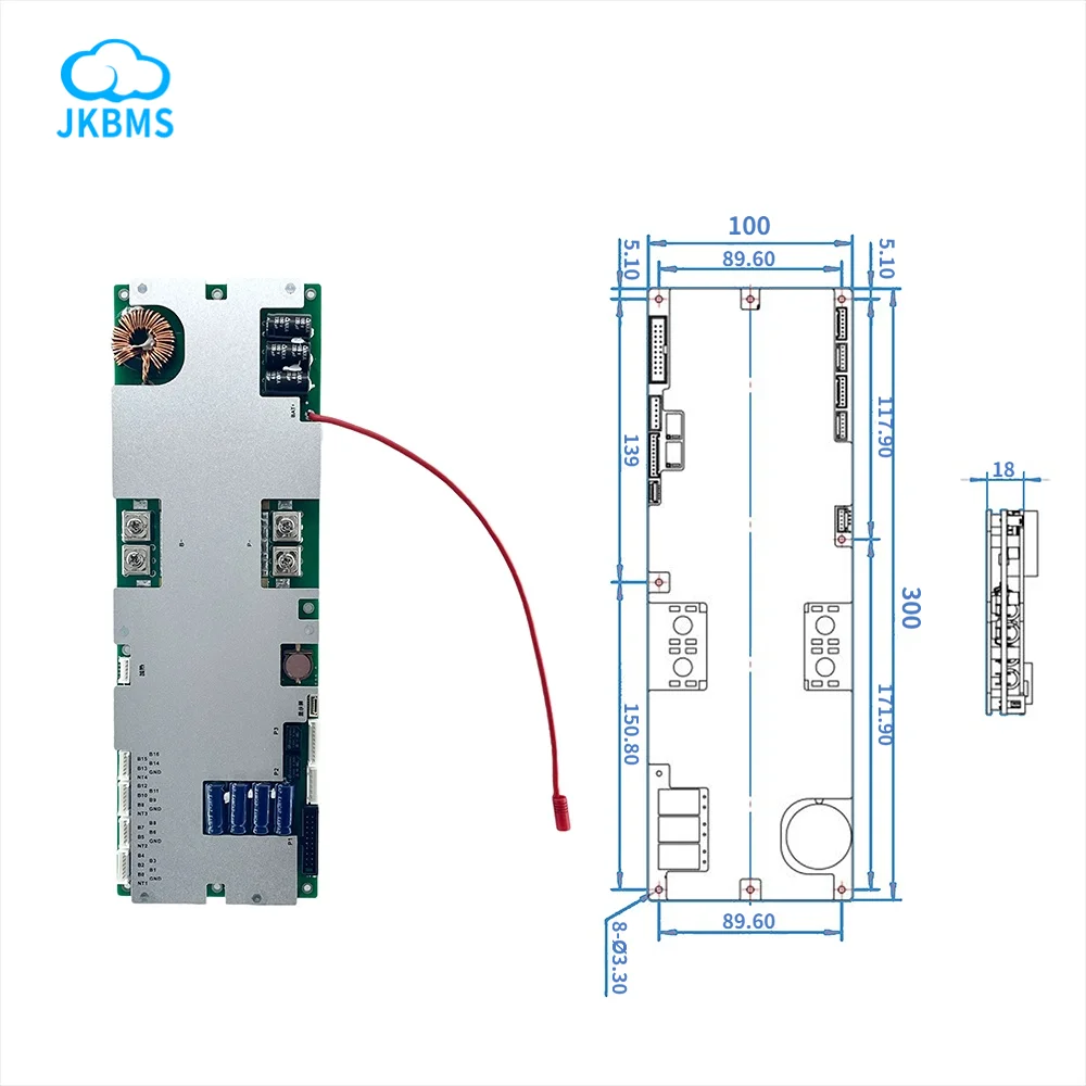 EEL 48v LiFePO4 Battery Pack JK Inverter Bluetooth BMS Energy Storage ...