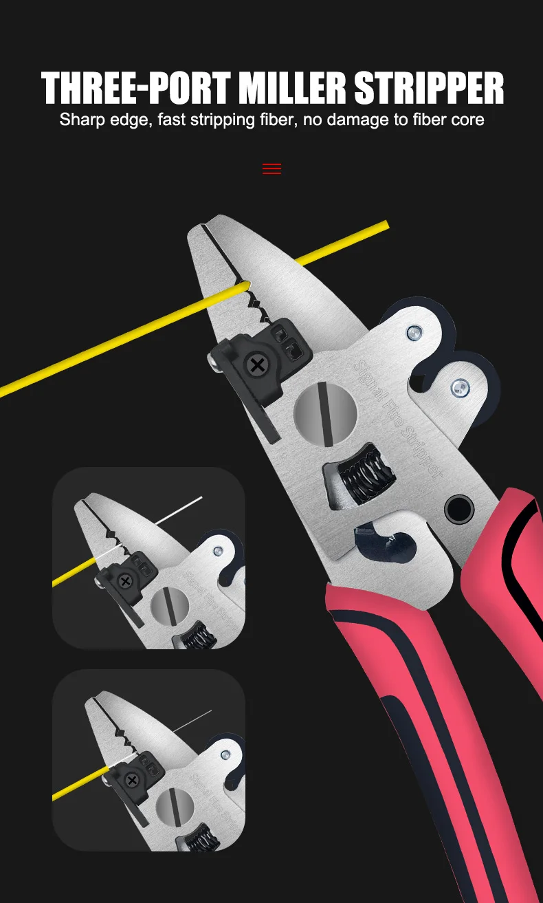 Miller Fiber Optic Stripper Tool Stripper Wire Fiber Optic Fiber ...