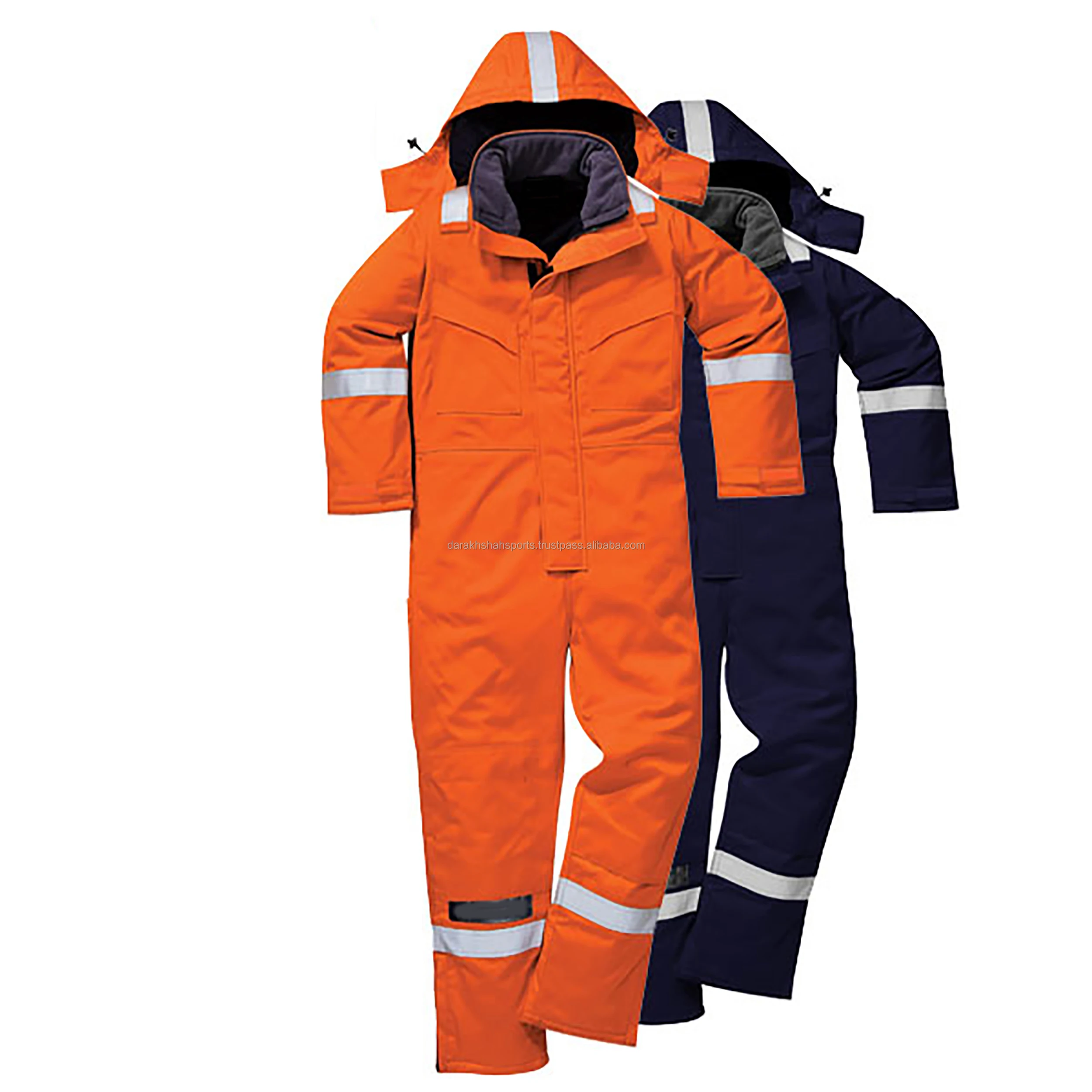Work Suit Coverall Fireproof Workwear Overalls Neon Colors Reflective ...